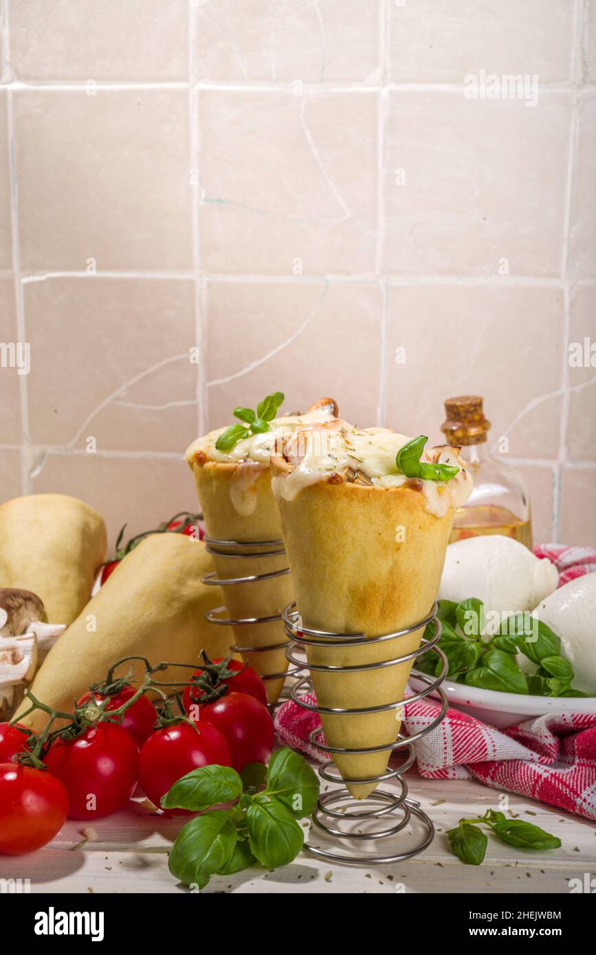 Pizza cones hi-res stock photography and images - Alamy