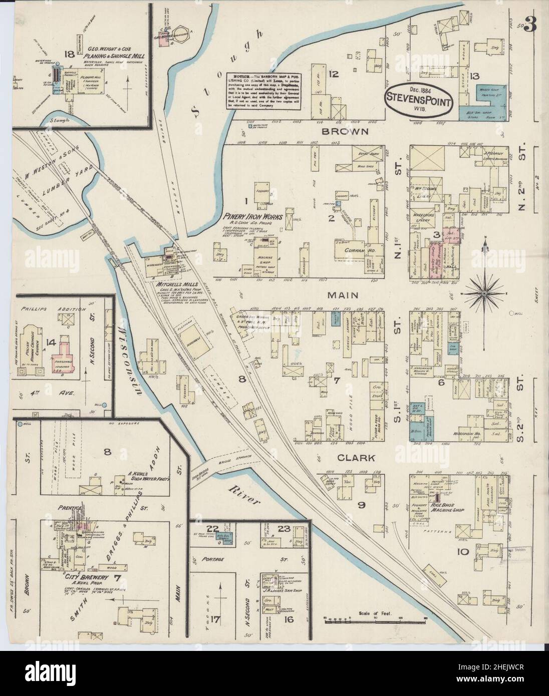 Map of stevens point hi-res stock photography and images - Alamy