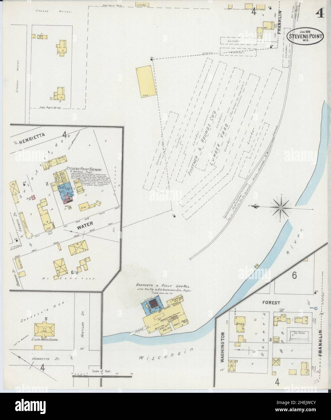 Map of stevens point hi-res stock photography and images - Alamy