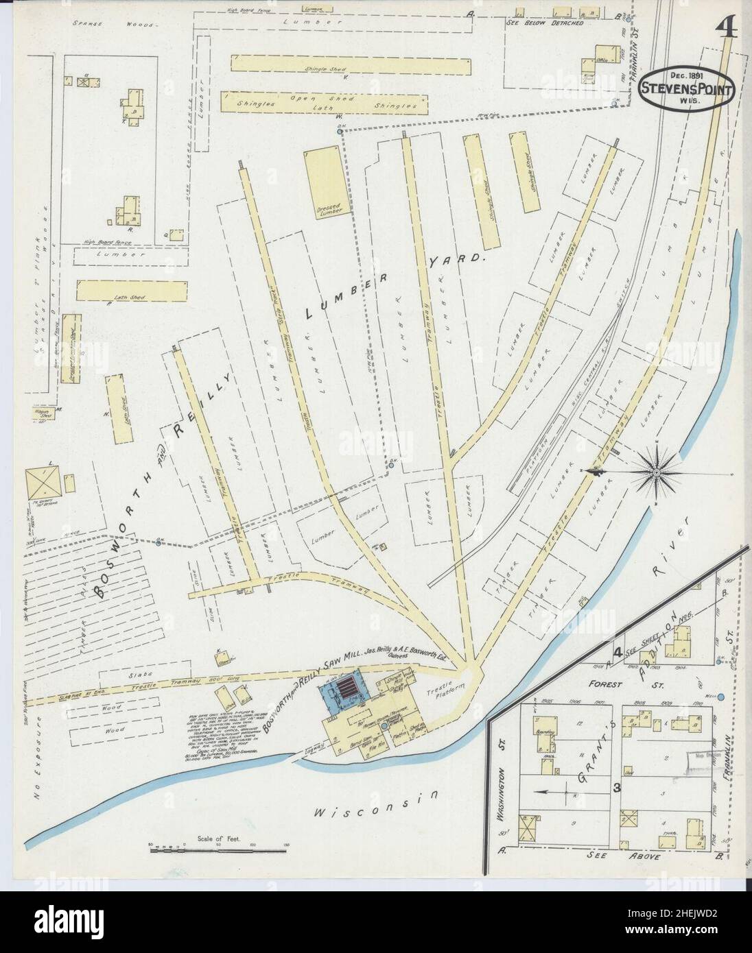 Map of stevens point hi-res stock photography and images - Alamy