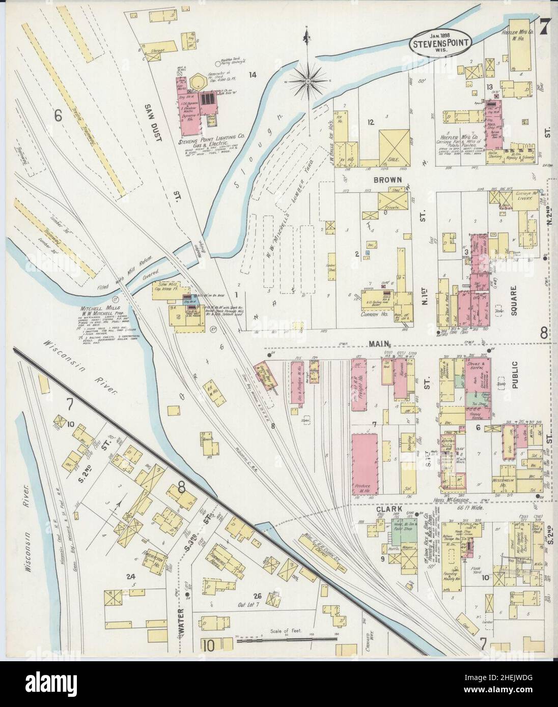 Stevens point wisconsin map hi-res stock photography and images - Alamy