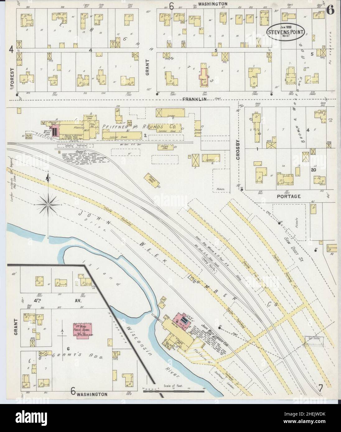 Map of stevens point hi-res stock photography and images - Alamy