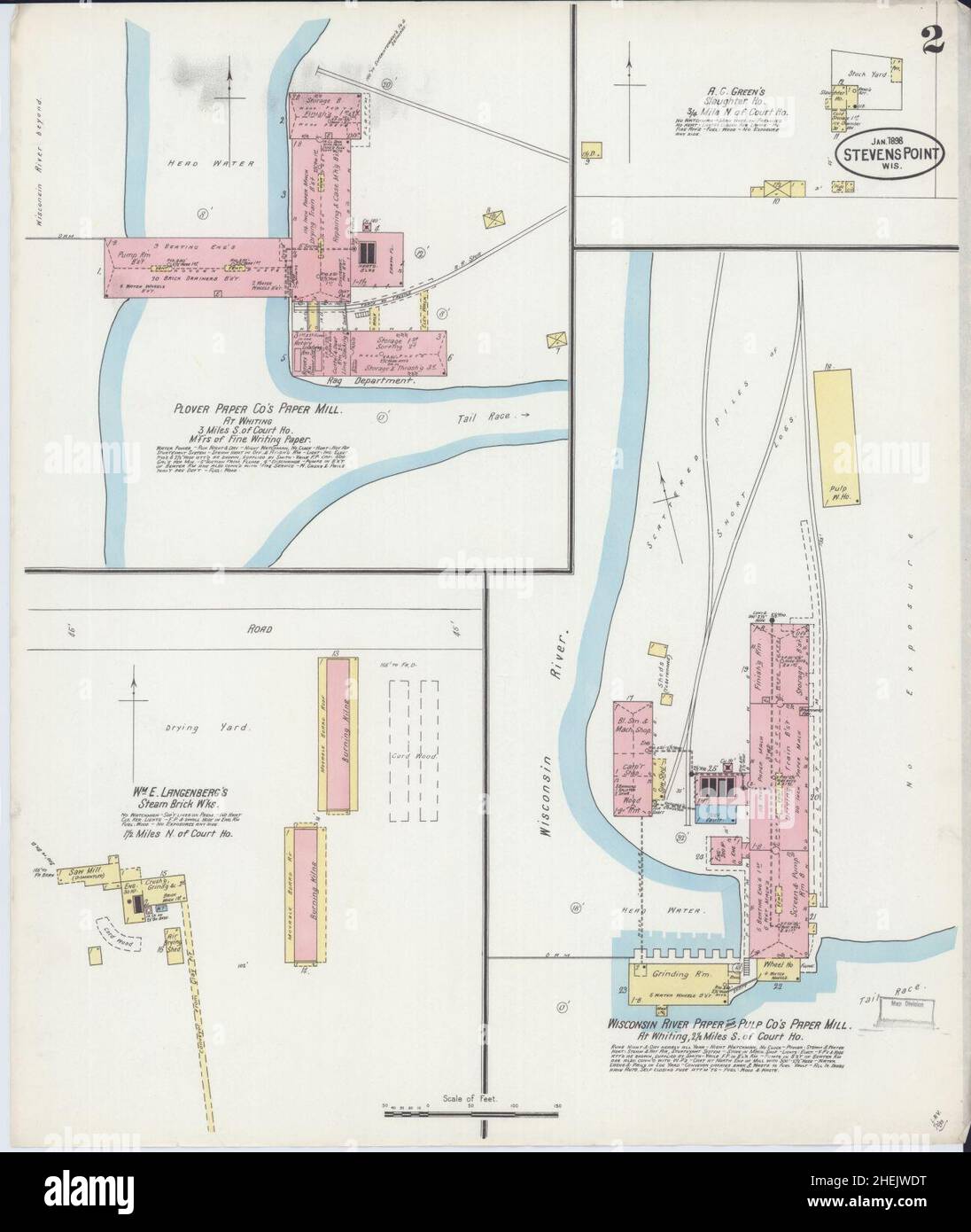 Map of stevens point hi-res stock photography and images - Alamy