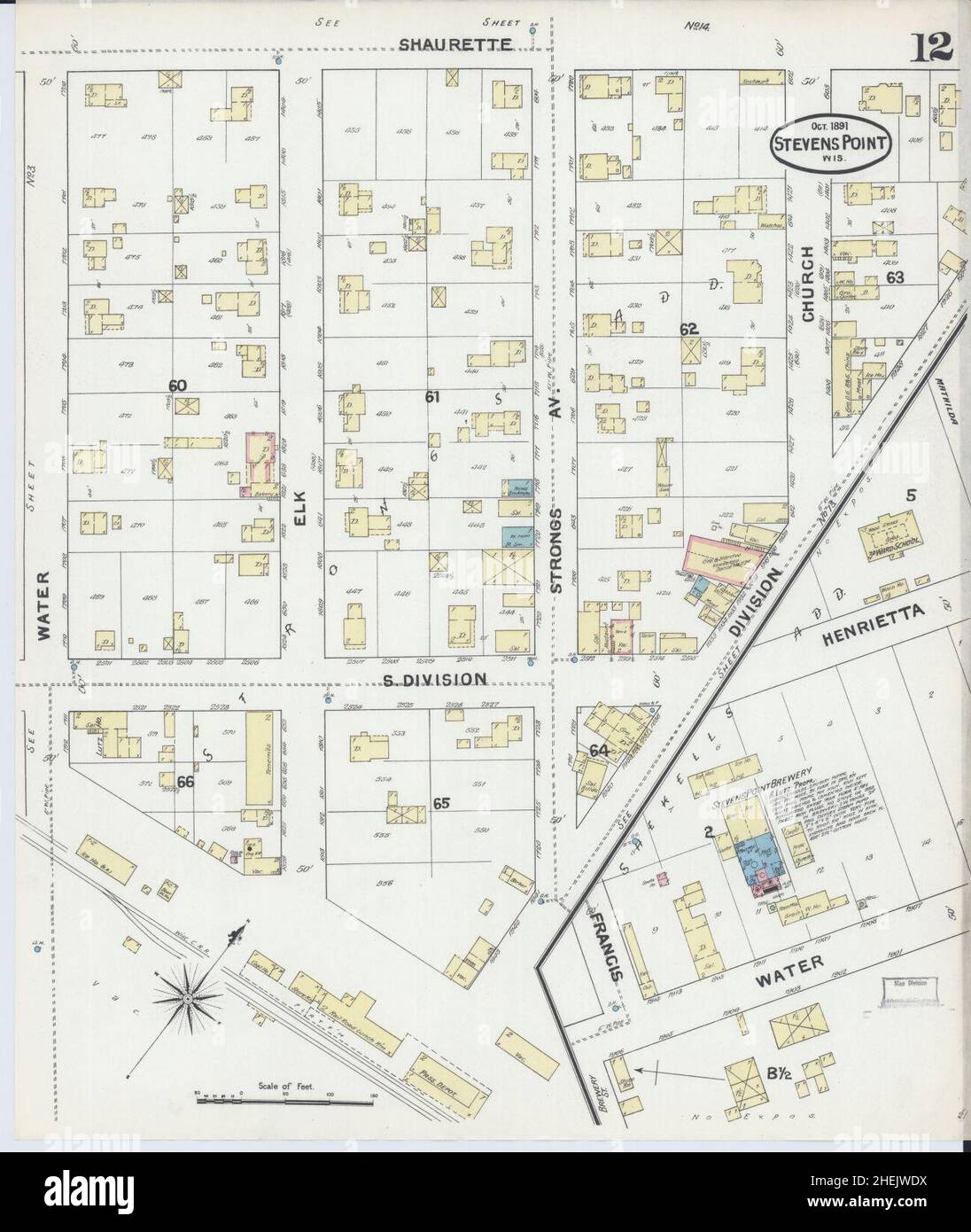 Map of stevens point hi-res stock photography and images - Alamy