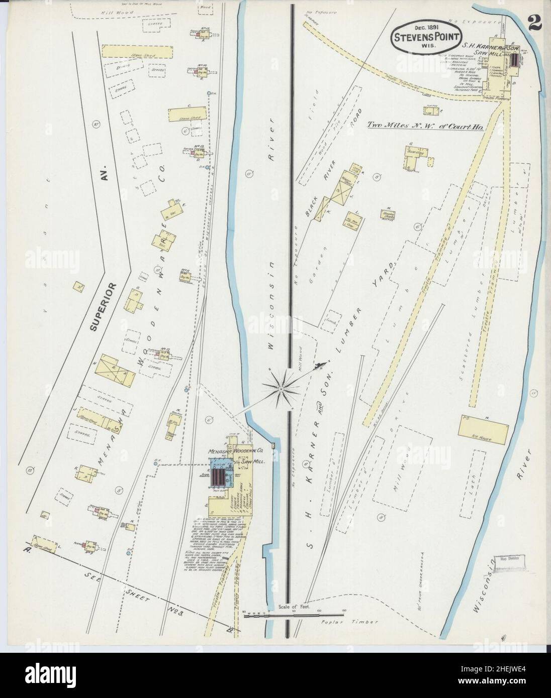 Map of stevens point hi-res stock photography and images - Alamy