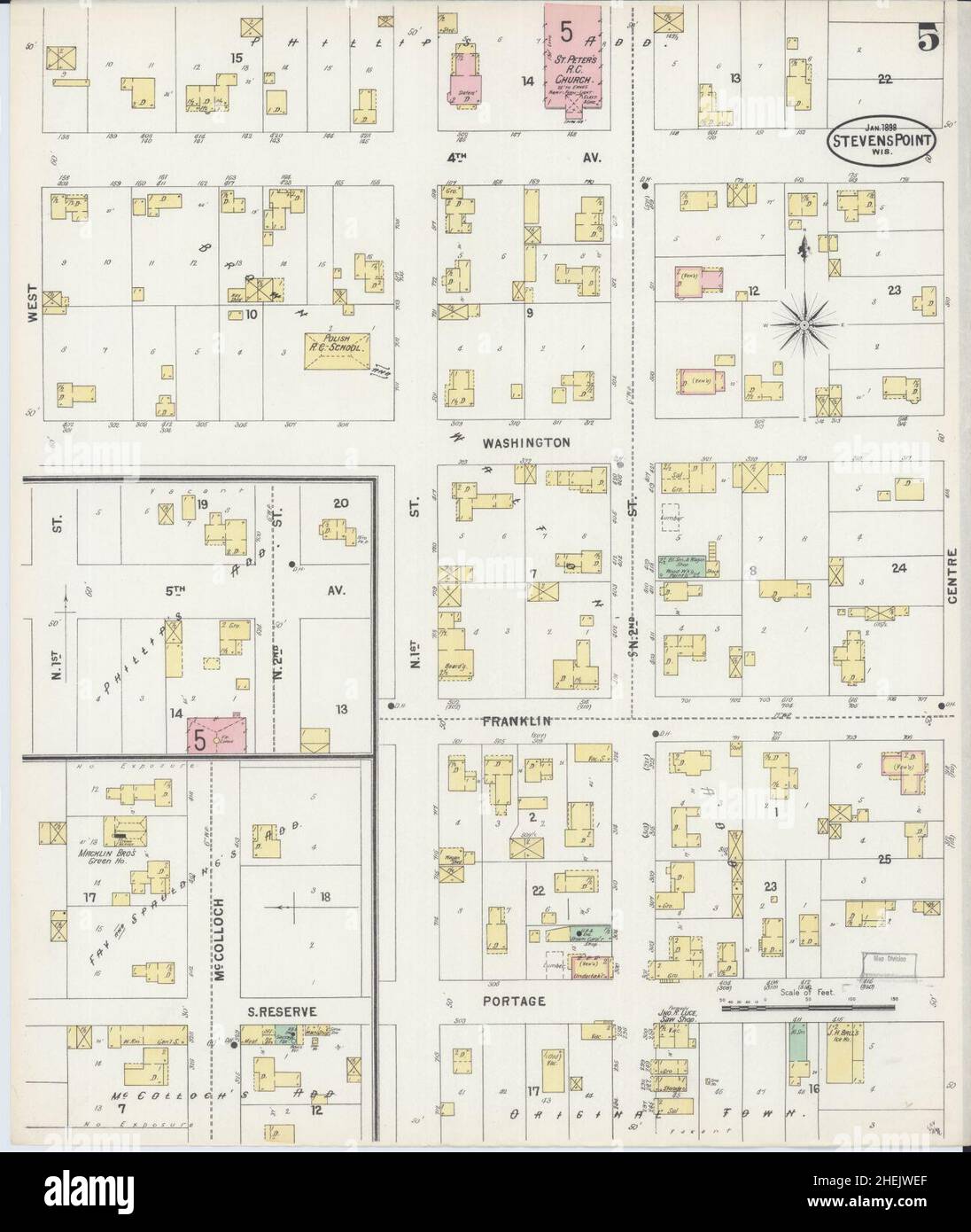 Map of stevens point hi-res stock photography and images - Alamy
