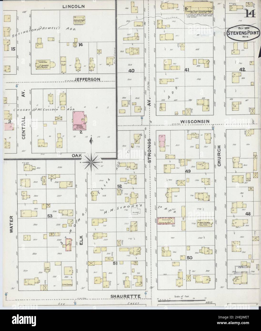 Map of stevens point hi-res stock photography and images - Alamy