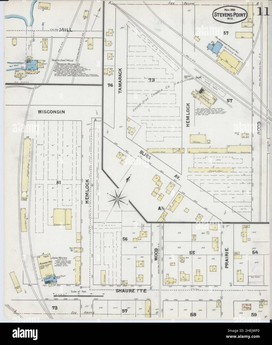 Map of stevens point hi-res stock photography and images - Alamy