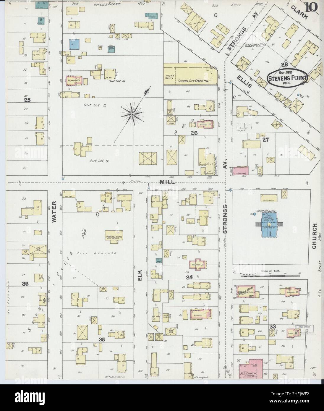 Map of stevens point hi-res stock photography and images - Alamy