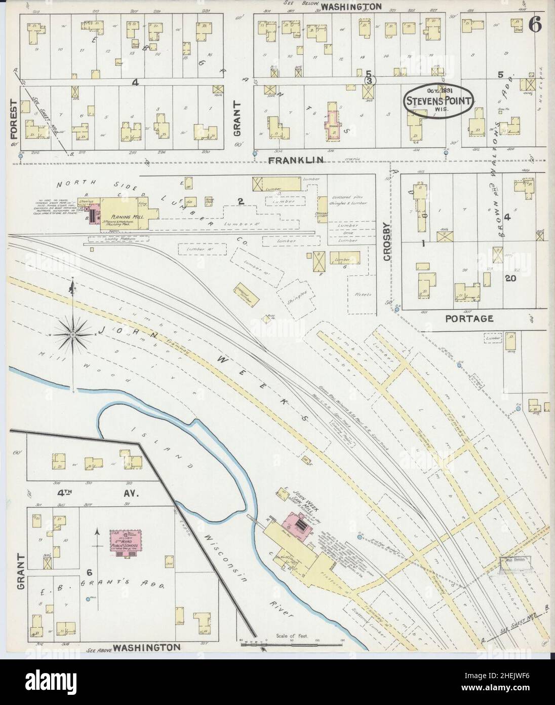 Map of stevens point hi-res stock photography and images - Alamy