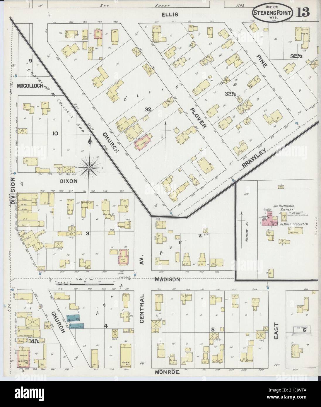 Map of stevens point hi-res stock photography and images - Alamy