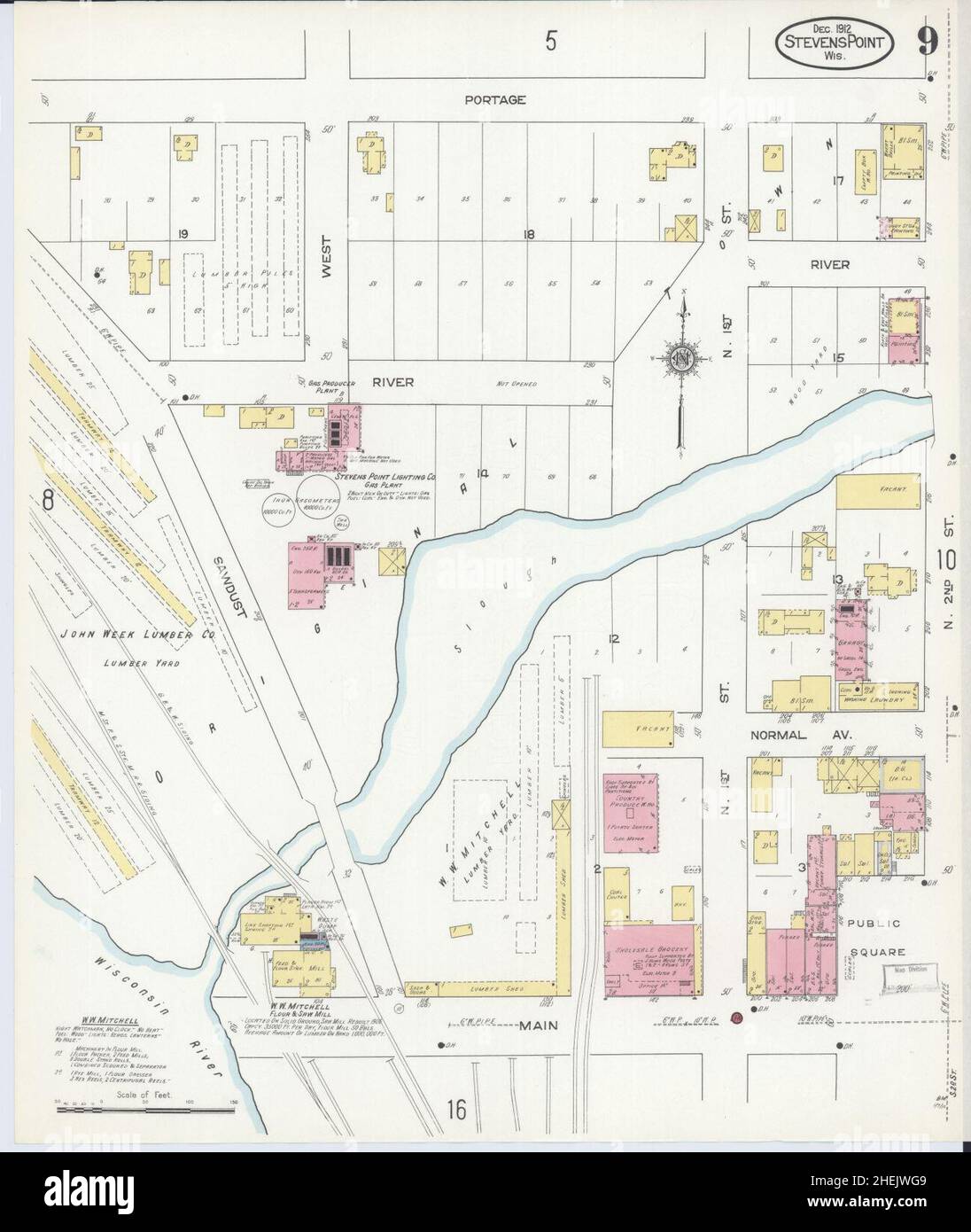 Map of portage wisconsin hi-res stock photography and images - Alamy