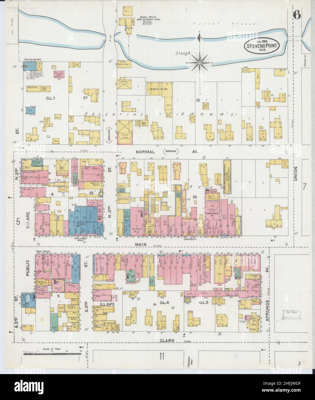 Map of portage wisconsin hi-res stock photography and images - Alamy