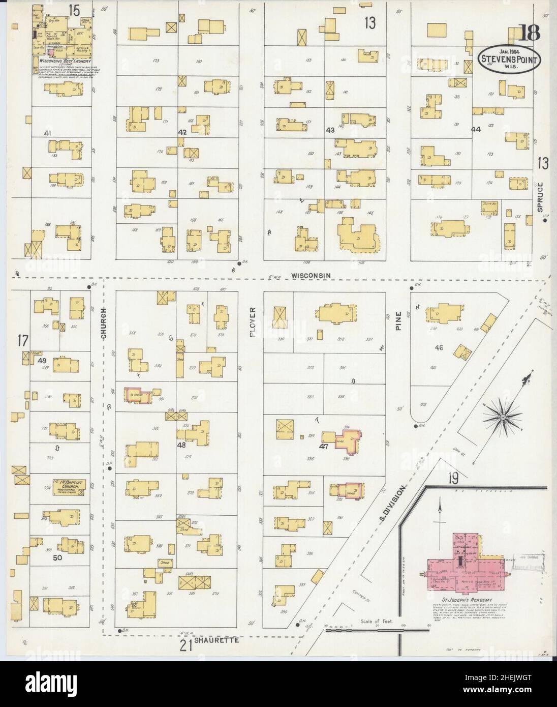 Map of portage wisconsin hi-res stock photography and images - Alamy