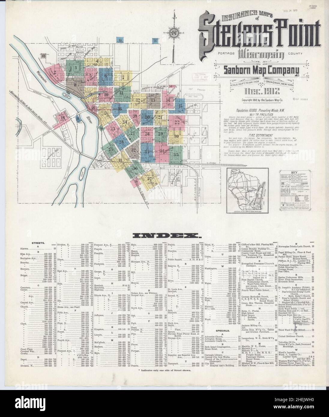 Map of stevens point hi-res stock photography and images - Alamy