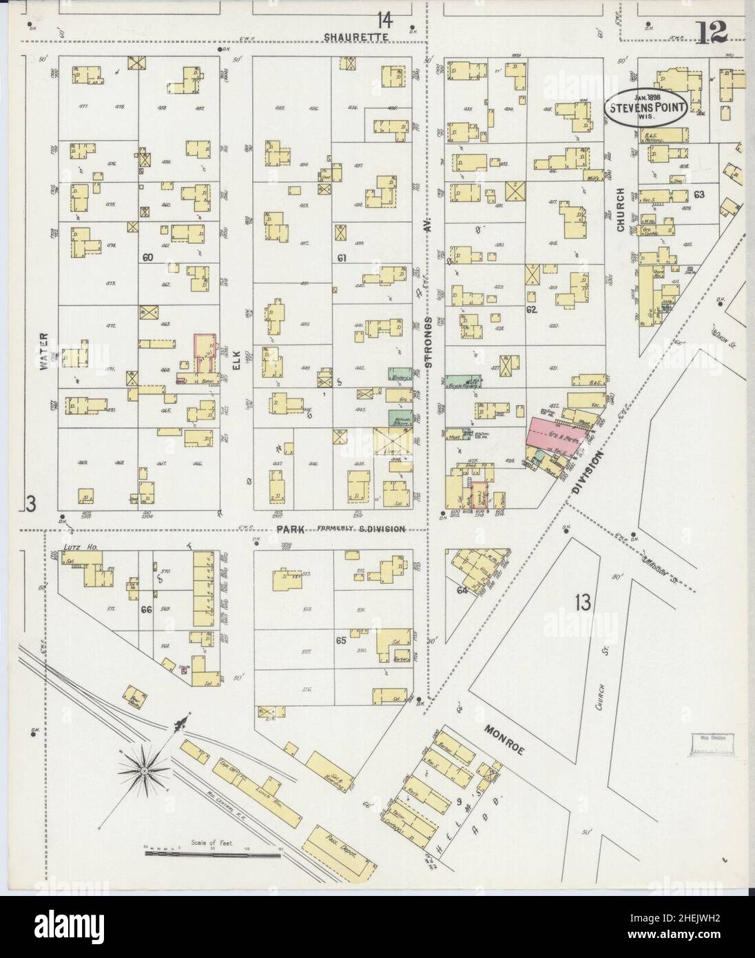 Map of stevens point hi-res stock photography and images - Alamy
