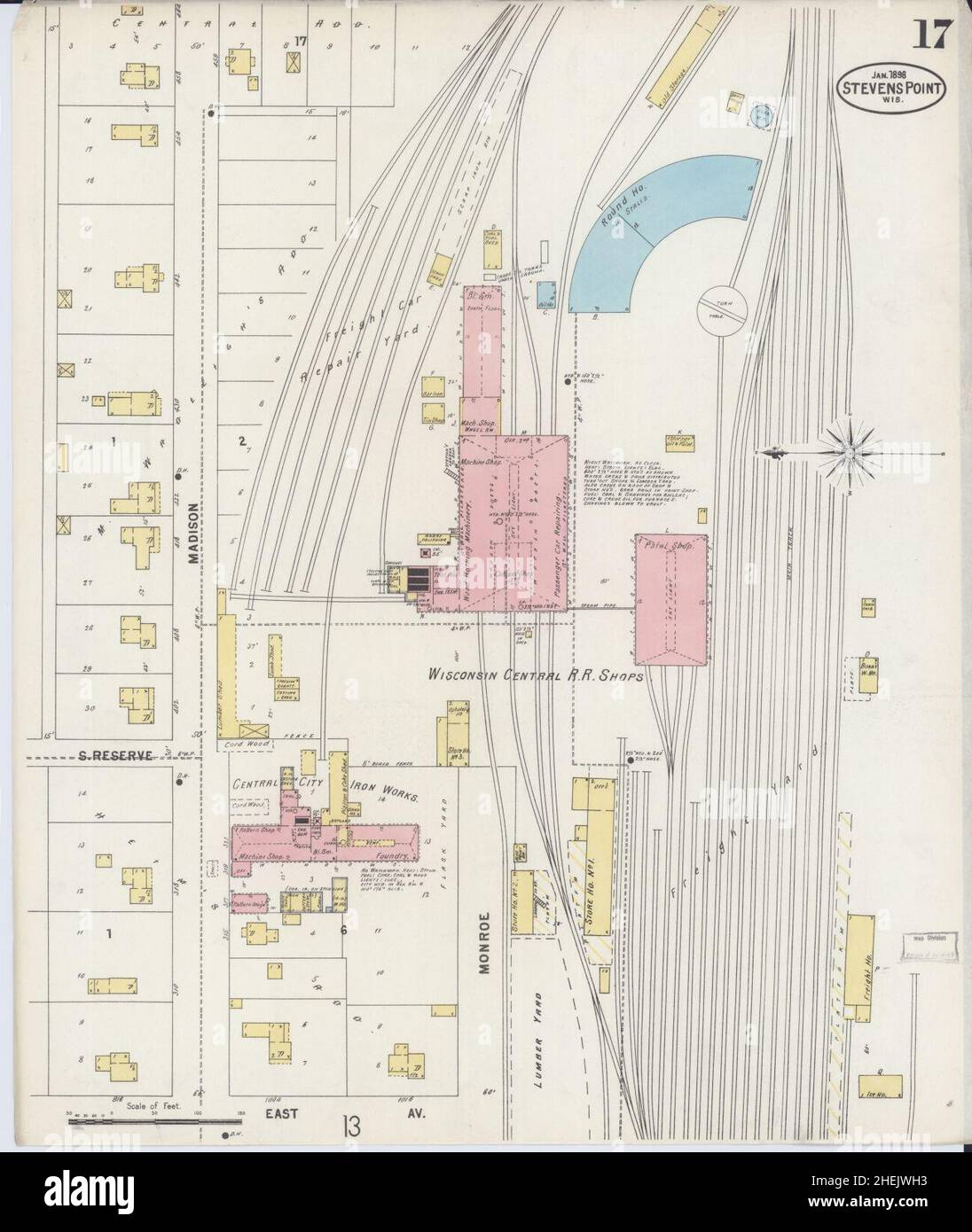 Map of stevens point hi-res stock photography and images - Alamy