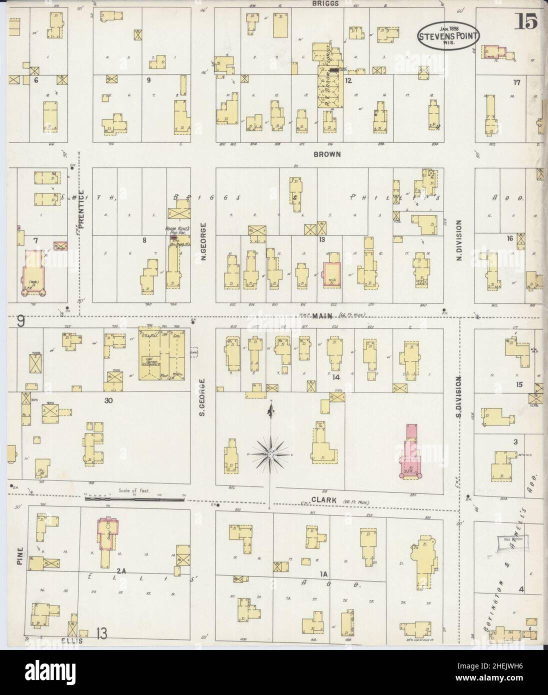 Map of portage wisconsin hi-res stock photography and images - Alamy