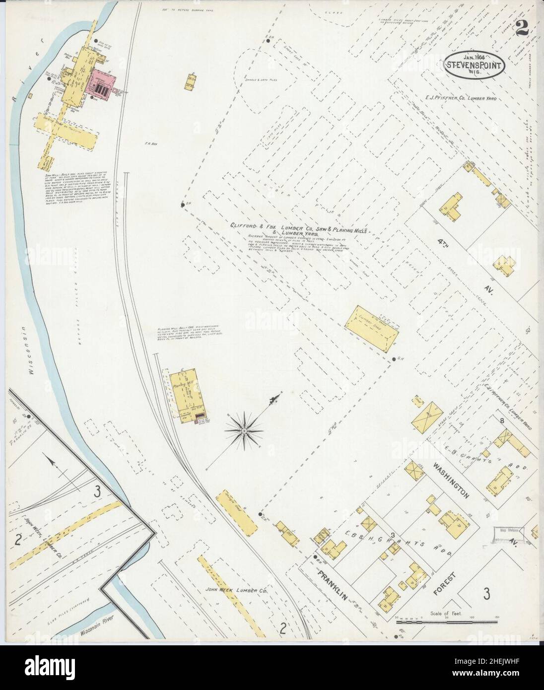 Map of stevens point hi-res stock photography and images - Alamy