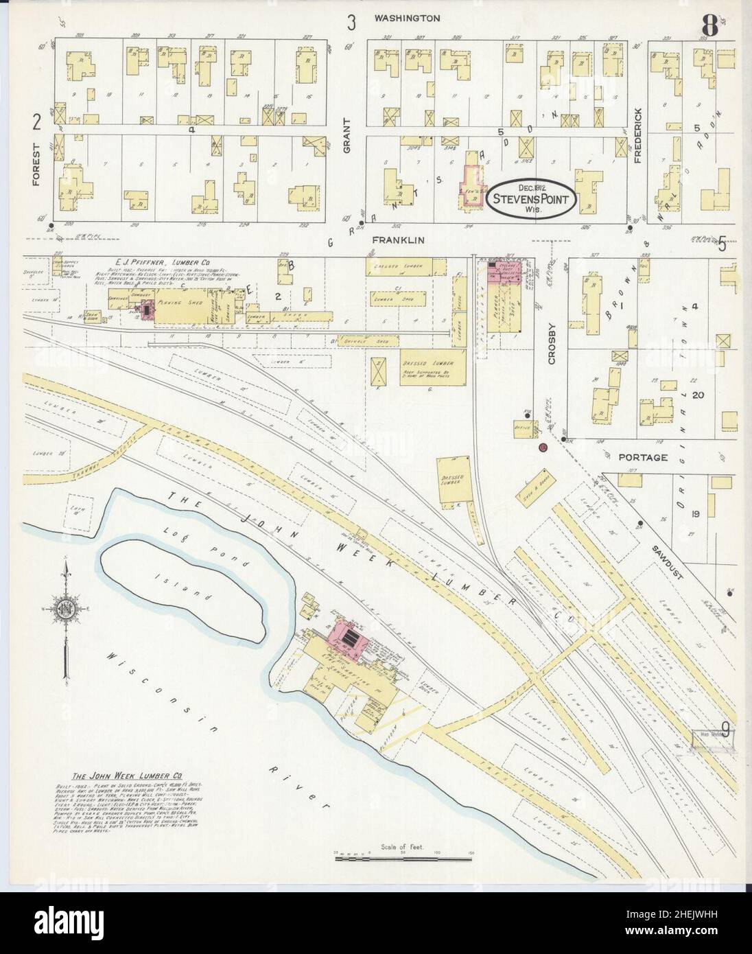 Map of stevens point hi-res stock photography and images - Alamy