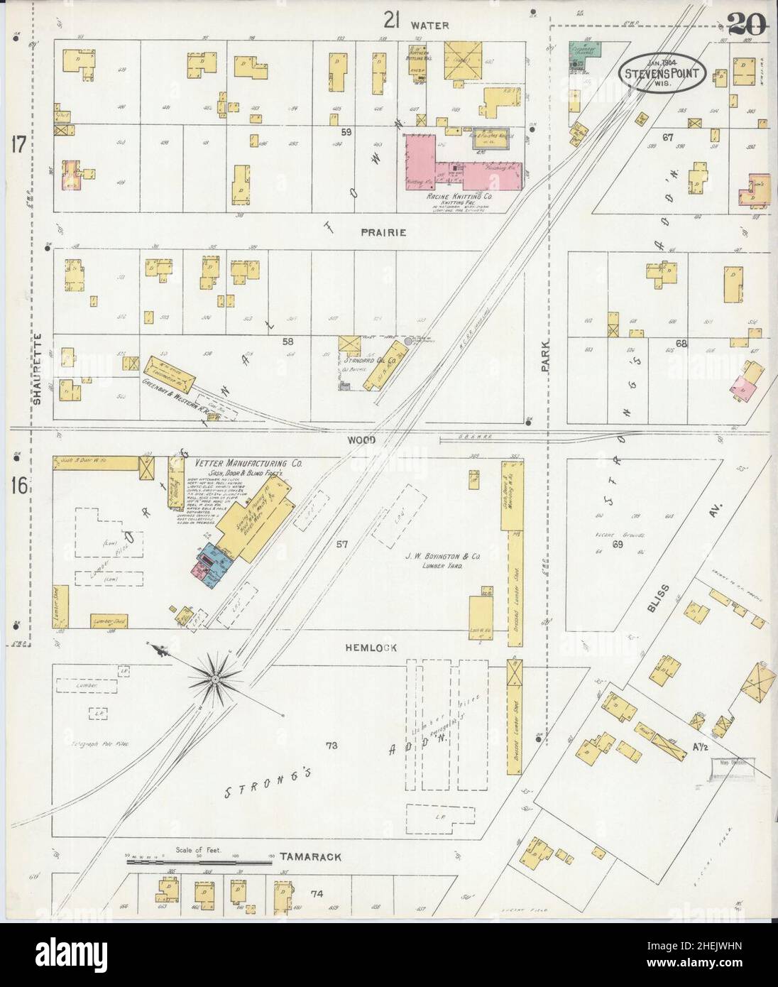 Map of stevens point hi-res stock photography and images - Alamy