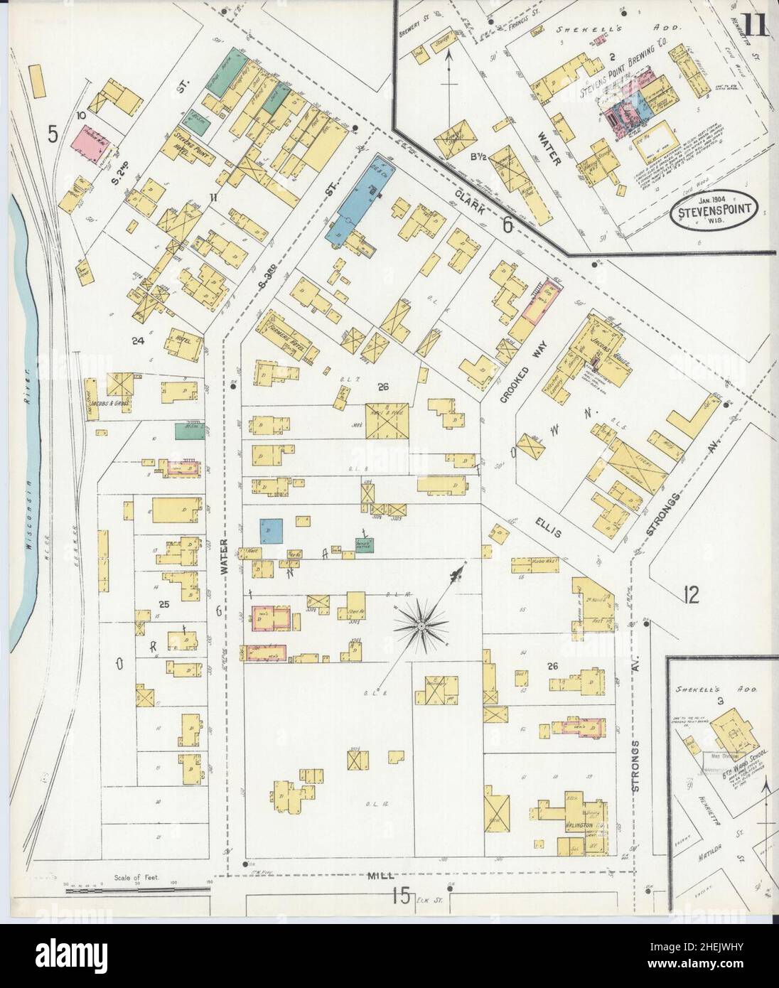 Map of stevens point hi-res stock photography and images - Alamy