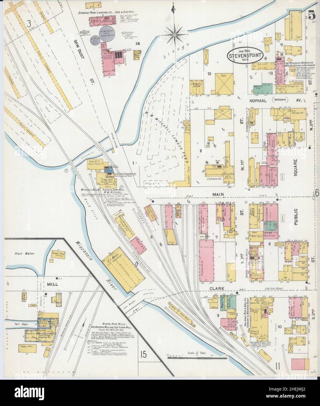 Map of stevens point hi-res stock photography and images - Alamy