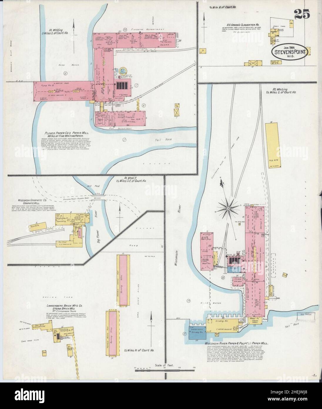 Map of stevens point hi-res stock photography and images - Alamy
