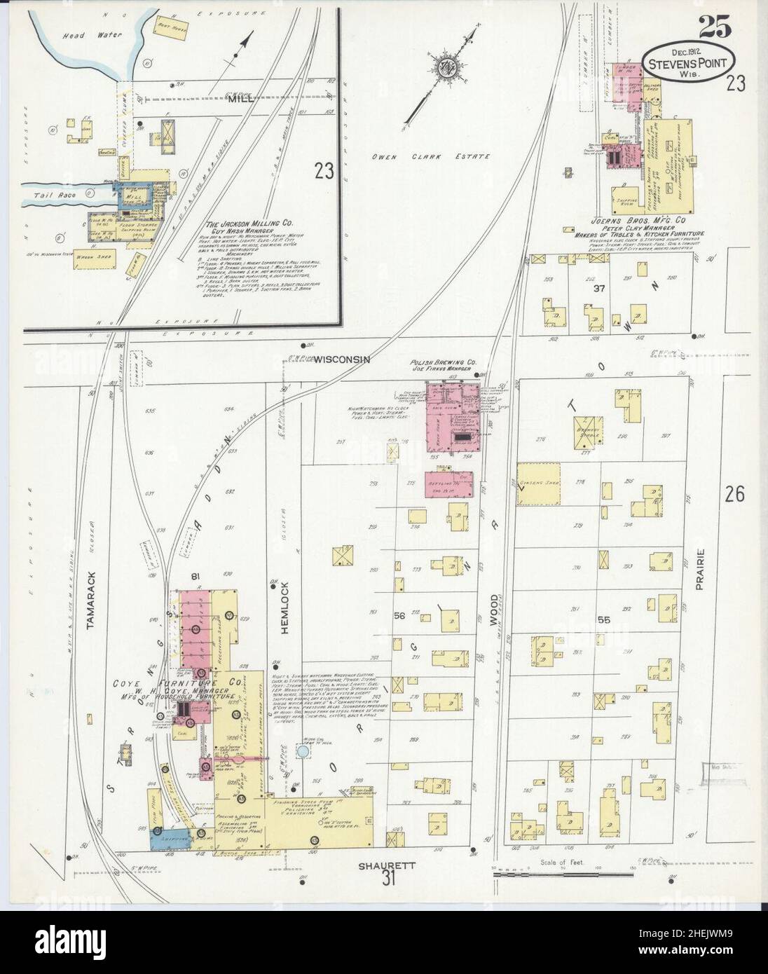 Map of stevens point hi-res stock photography and images - Alamy