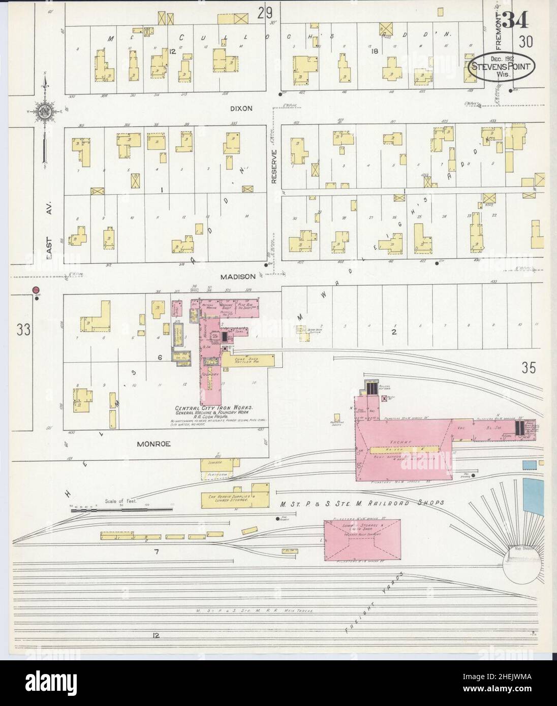 Map of stevens point hi-res stock photography and images - Alamy