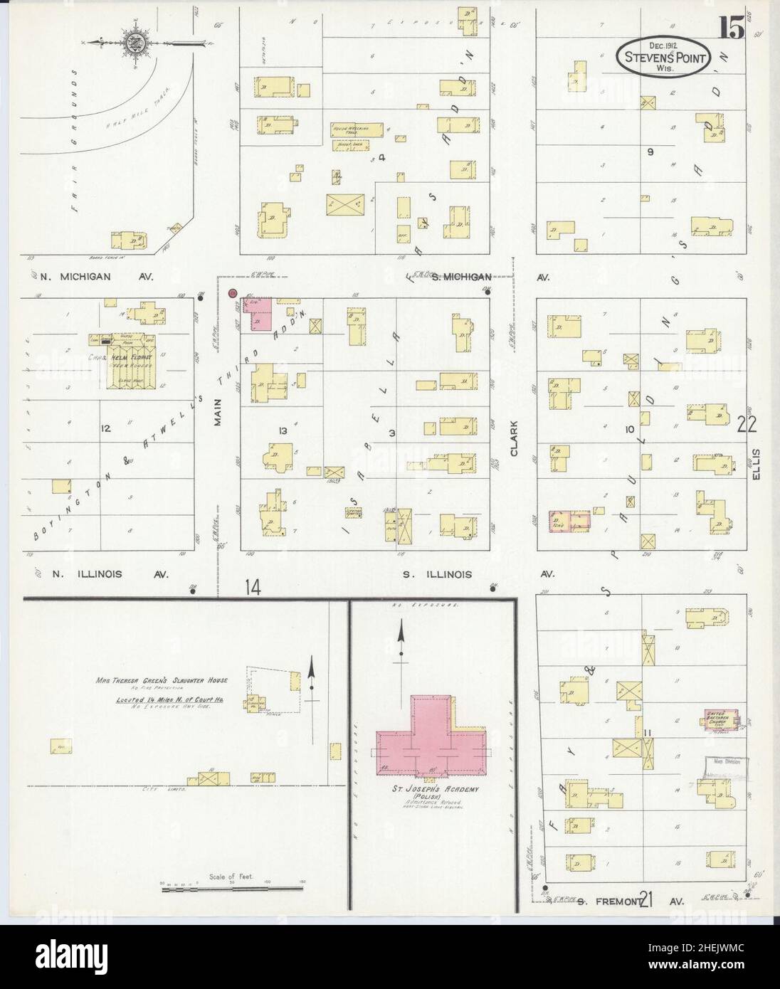Map of stevens point hi-res stock photography and images - Alamy