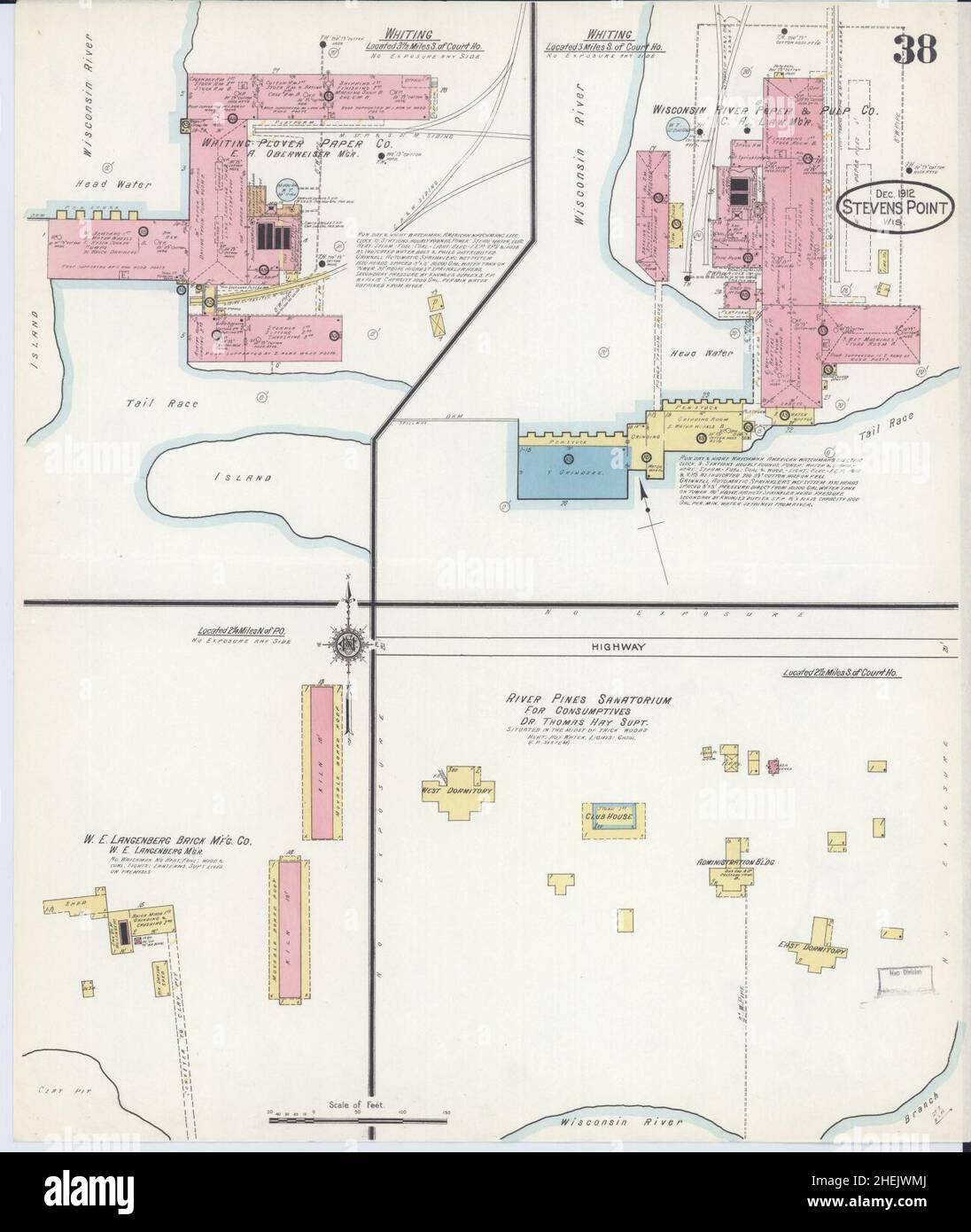 Map of stevens point hi-res stock photography and images - Alamy