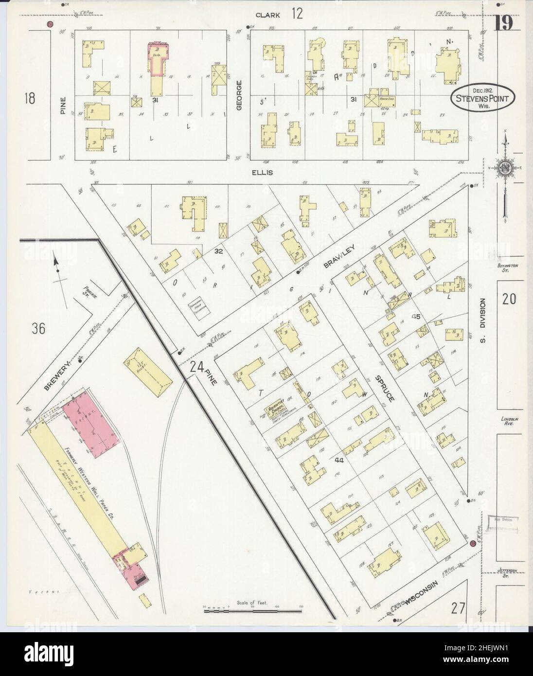Map of stevens point hi-res stock photography and images - Alamy