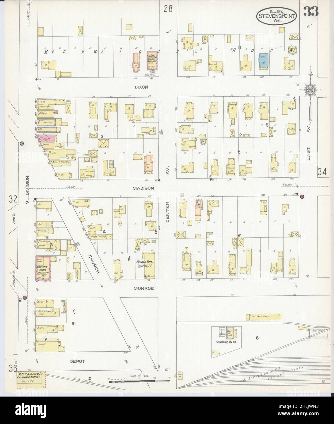 Map of stevens point hi-res stock photography and images - Alamy