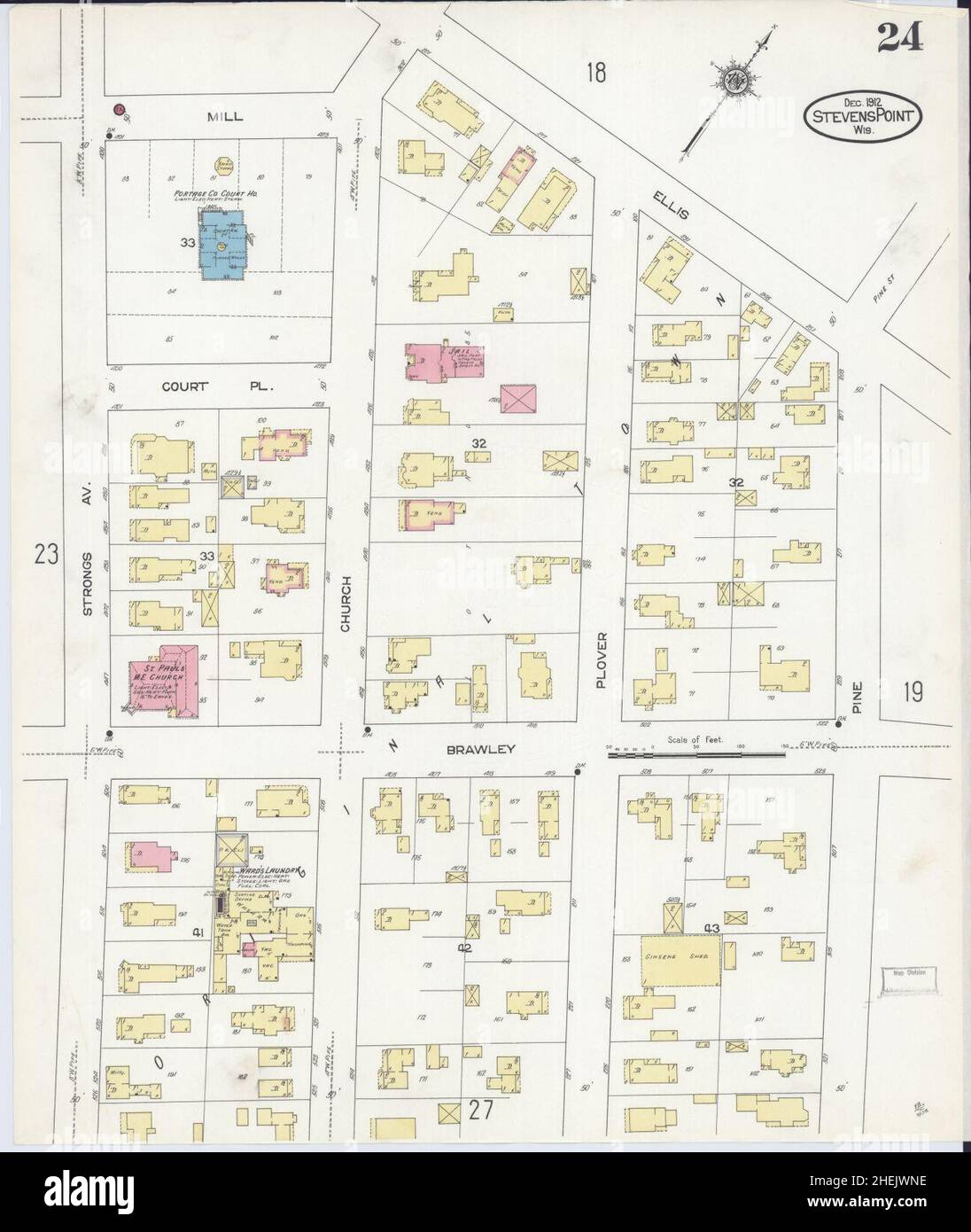 Map of stevens point hi-res stock photography and images - Alamy
