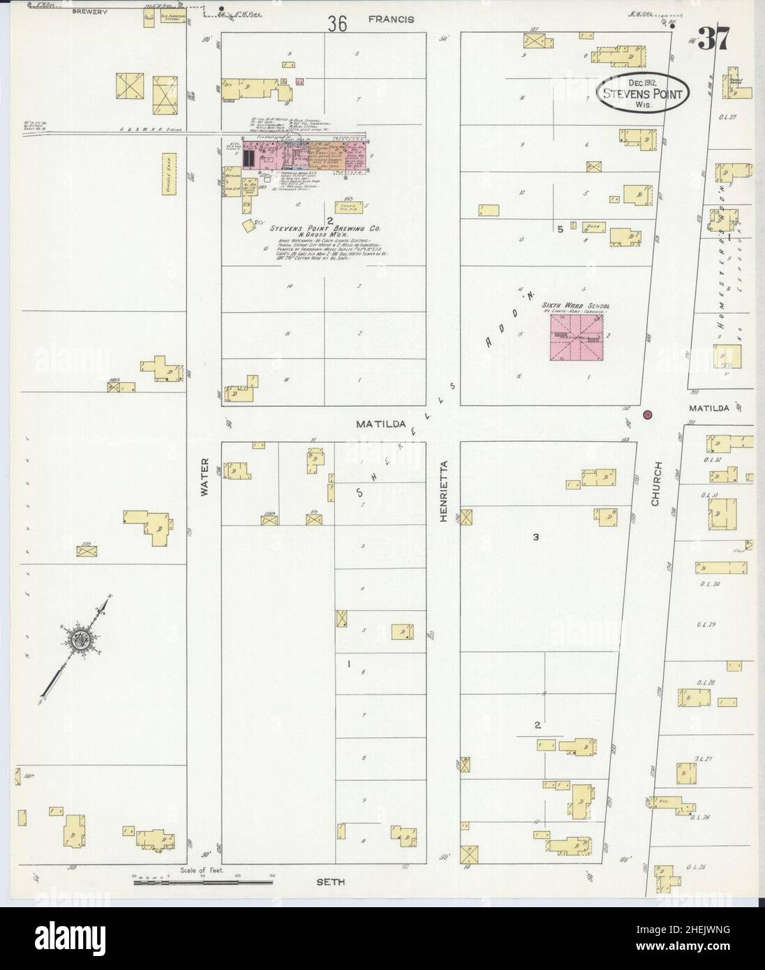 Map of stevens point hi-res stock photography and images - Alamy
