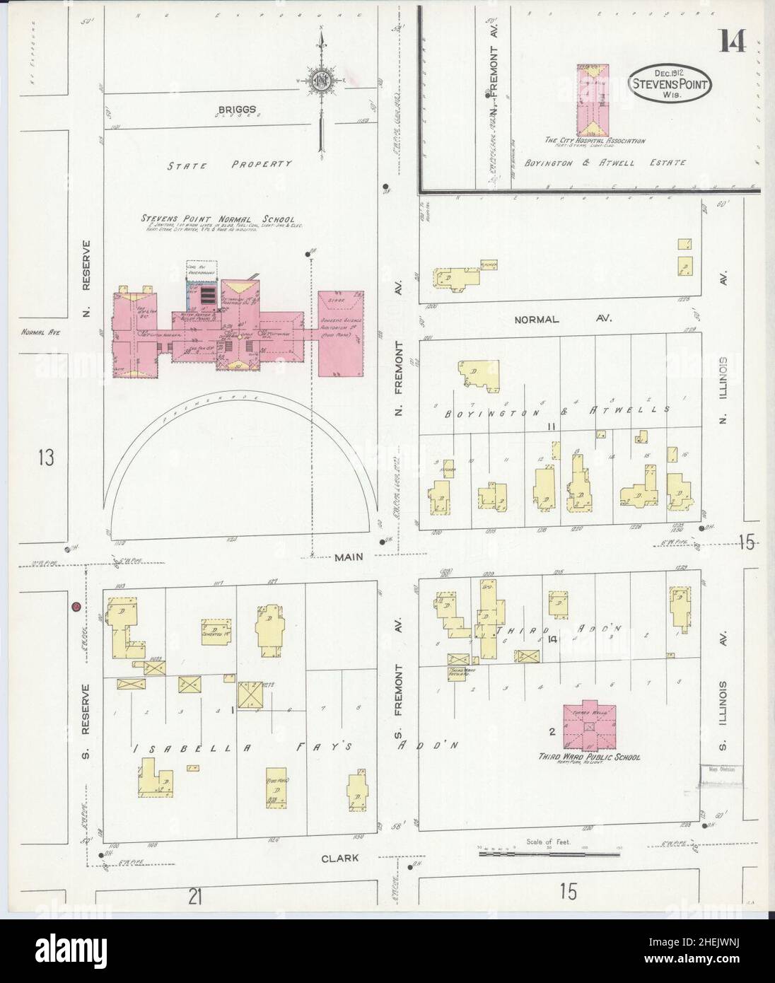 Map of stevens point hi-res stock photography and images - Alamy