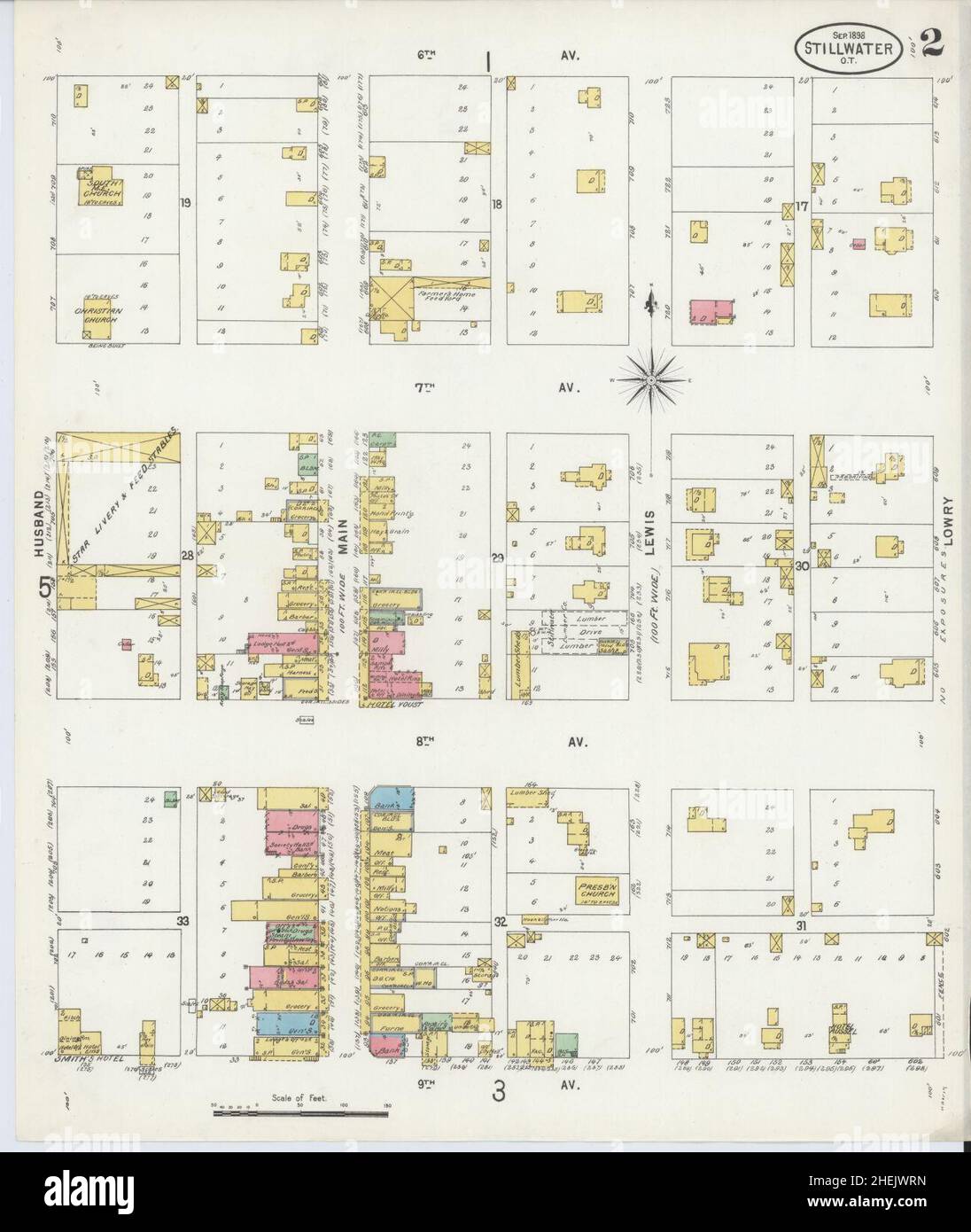 Map of stillwater oklahoma hi-res stock photography and images - Alamy
