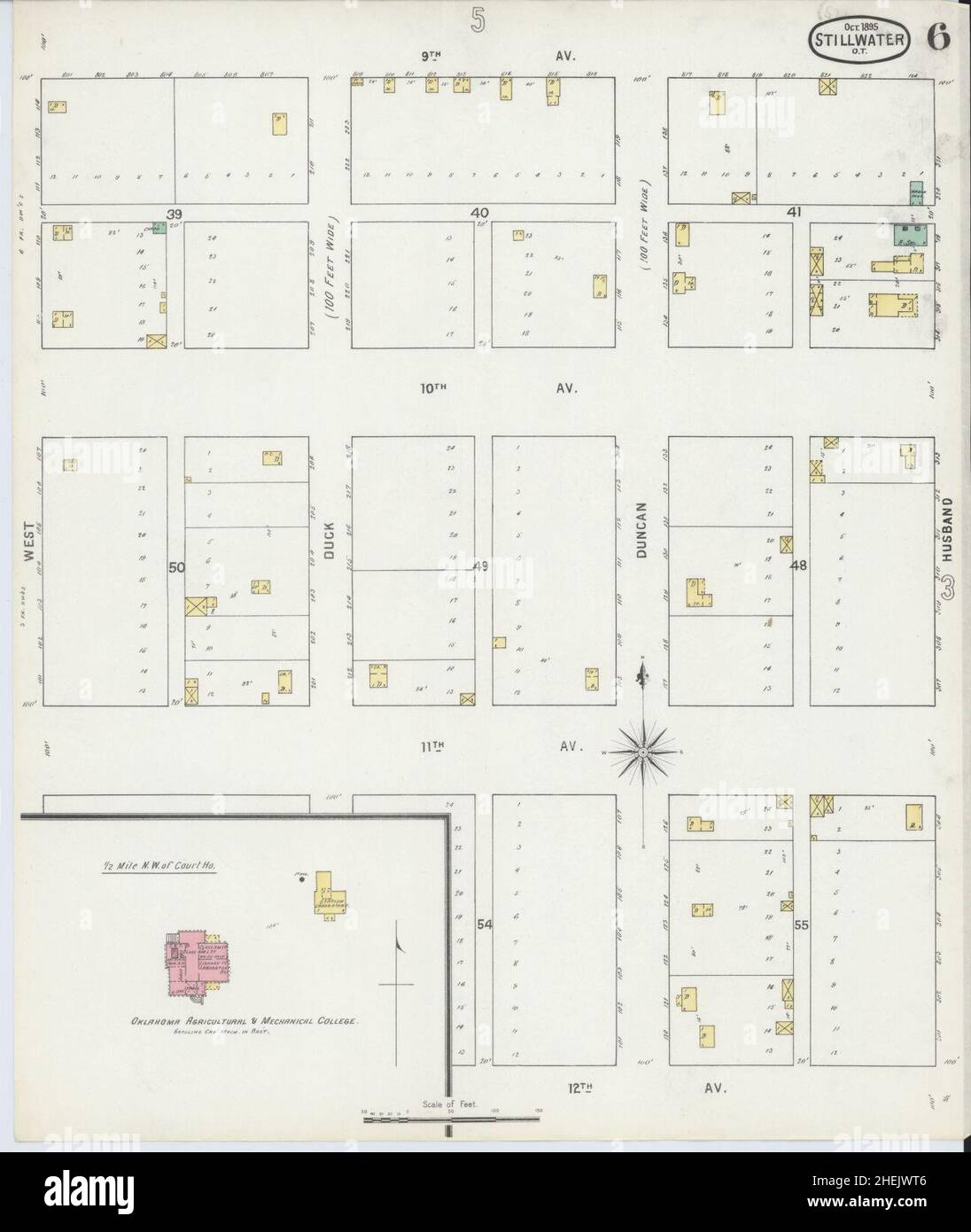 Map of stillwater oklahoma hi-res stock photography and images - Alamy