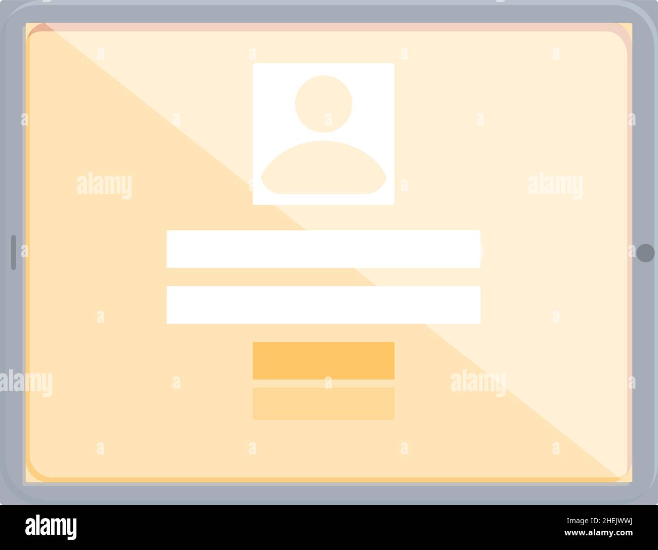 New register icon cartoon vector. Online user. Web form Stock Vector ...