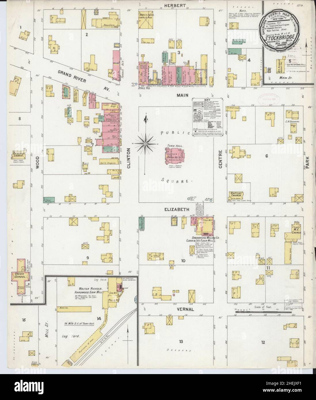 Map of stockbridge michigan hi-res stock photography and images - Alamy