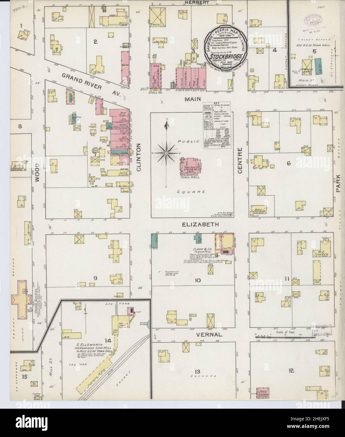 Map of stockbridge michigan hi-res stock photography and images - Alamy