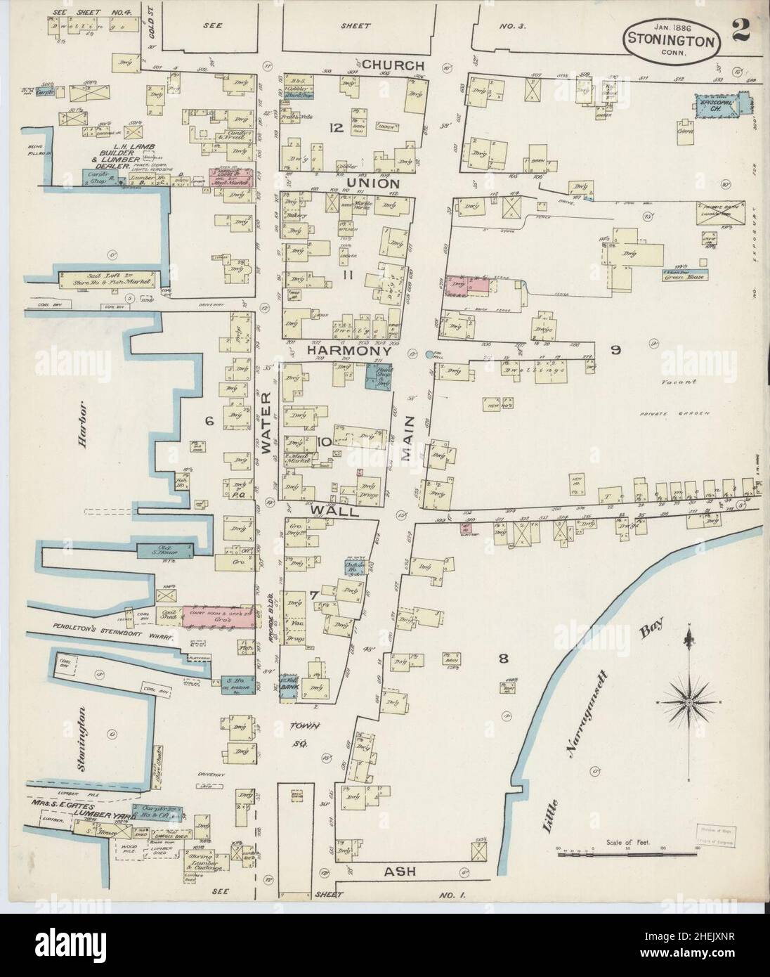Map of stonington hi-res stock photography and images - Alamy