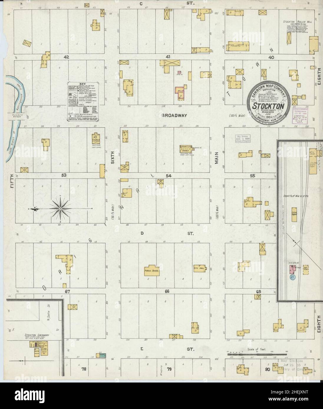 Map of stockton hi-res stock photography and images - Alamy