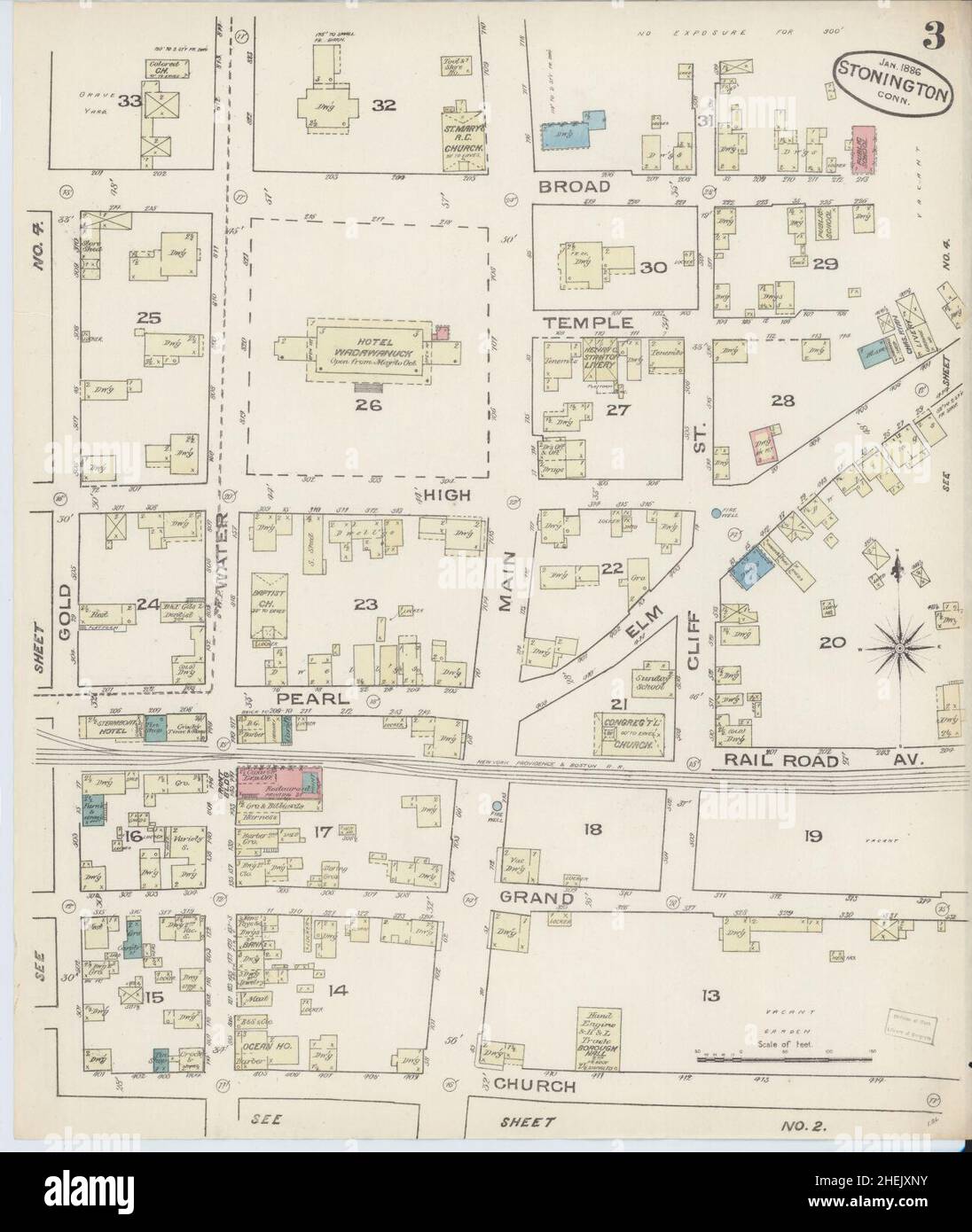 Map of stonington hi-res stock photography and images - Alamy