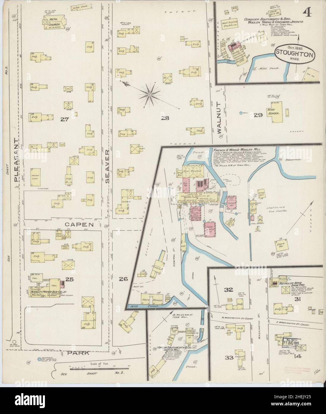 Stoughton massachusetts map hi-res stock photography and images - Alamy