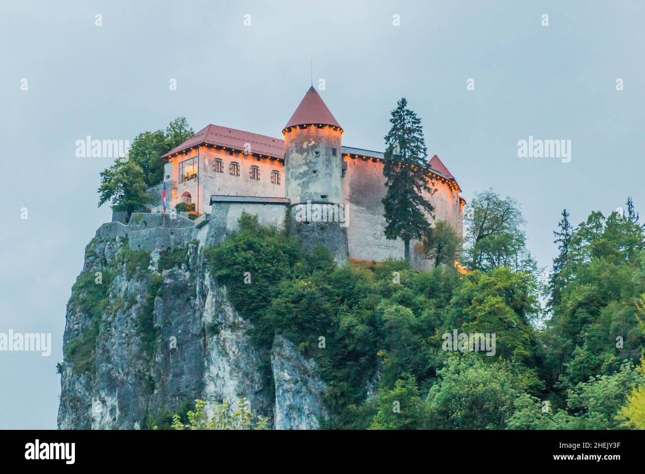 Blejski grad (Bled castle) in Slovenia Stock Photo - Alamy