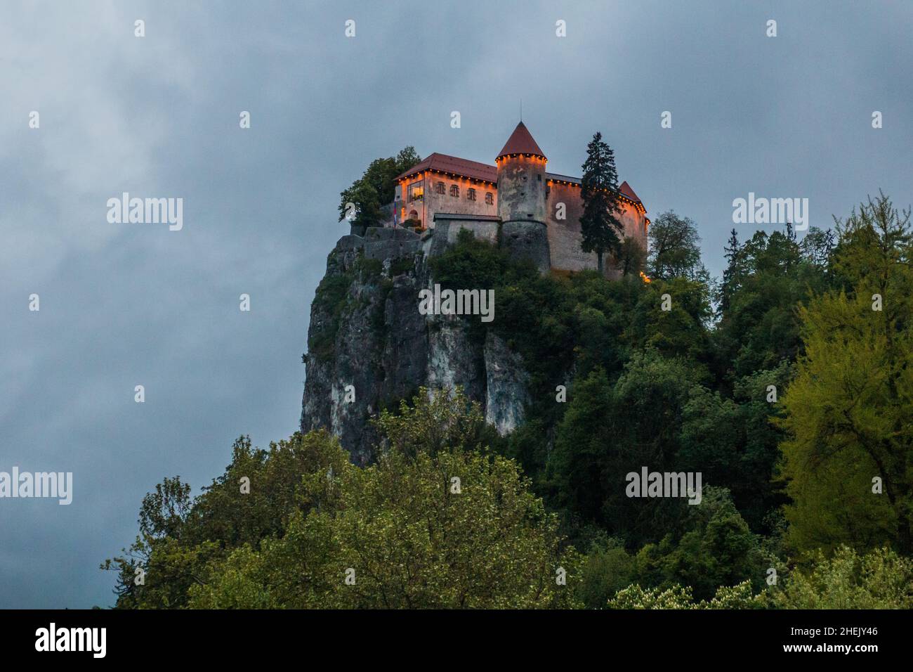 Blejski grad (Bled castle) in Slovenia Stock Photo - Alamy