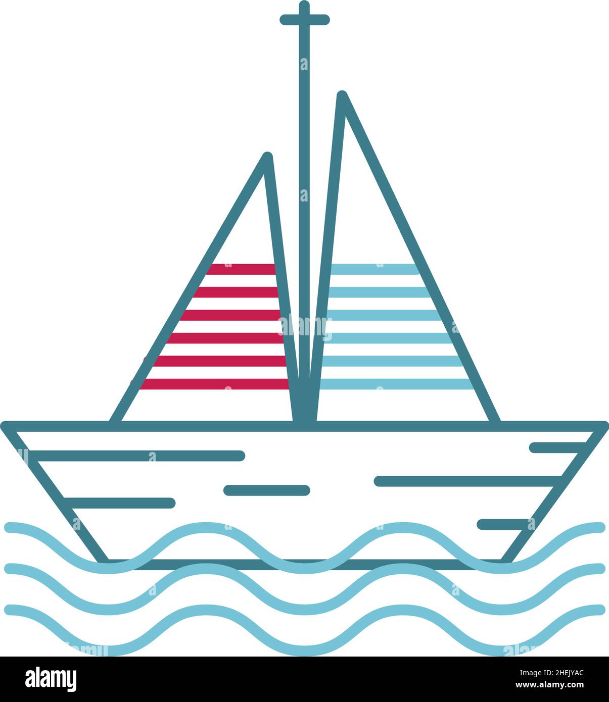 sailboat transport icon Stock Vector Image & Art - Alamy