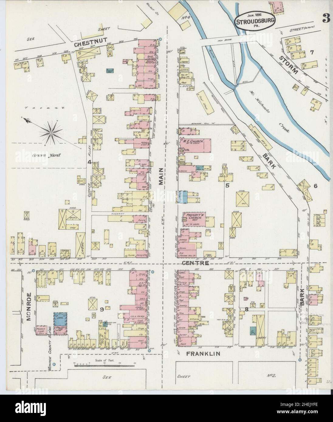 Stroudsburg pennsylvania map hi-res stock photography and images - Alamy